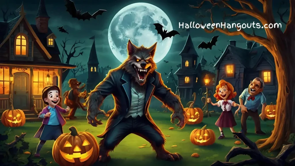 Pin The Tail On The Werewolf - Halloween Hangouts